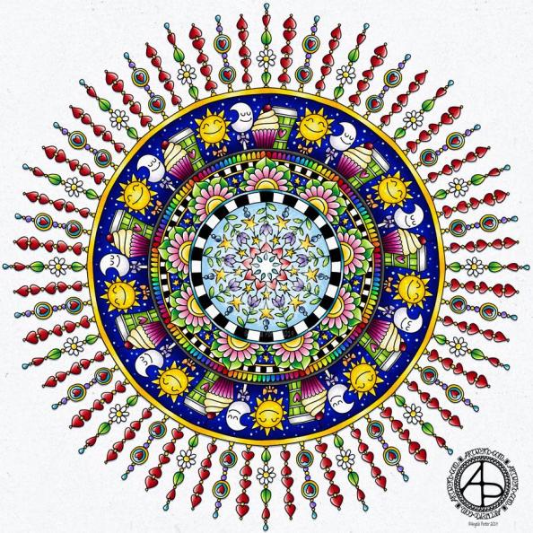 A dangle design mandala – Art is the Adventure