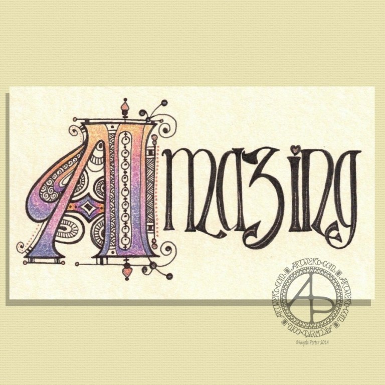 ‘Amazing’ – Hand Lettering – Art is the Adventure