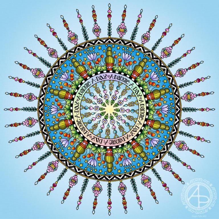 ‘A Dangle A Day’ Dangle Design Mandala – Art is the Adventure