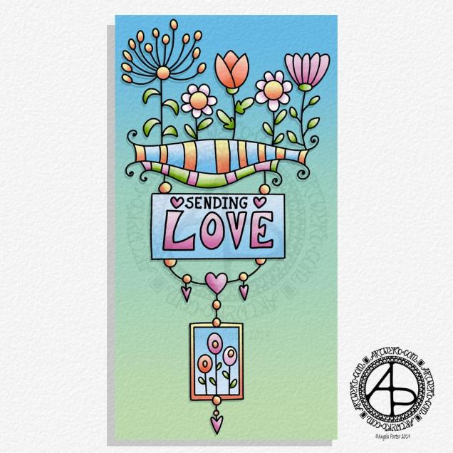 Sending Love – A Dangle Design – Art is the Adventure