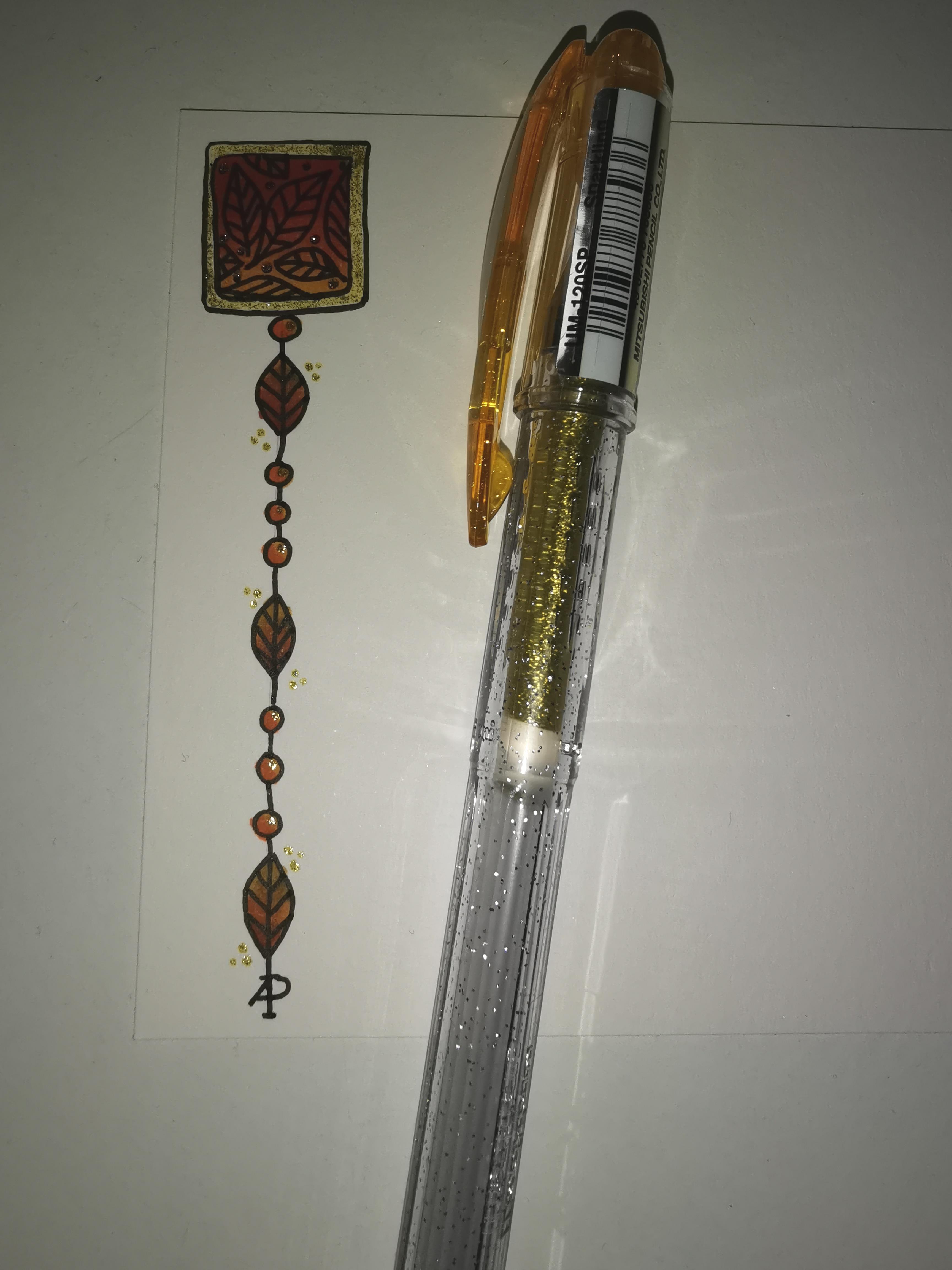 A simple and elegant Autumn Dangle Design. – Art is the Adventure