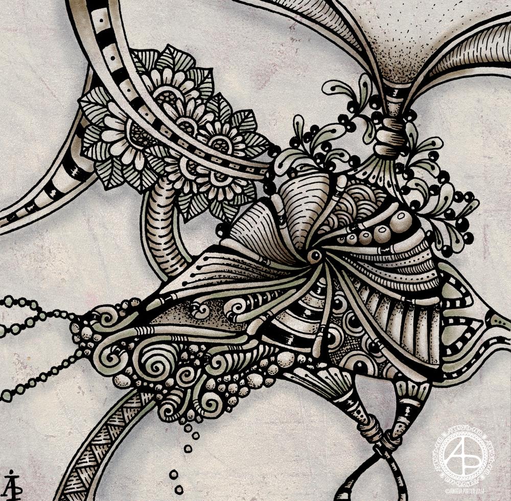 Zentangle tile – Art is the Adventure