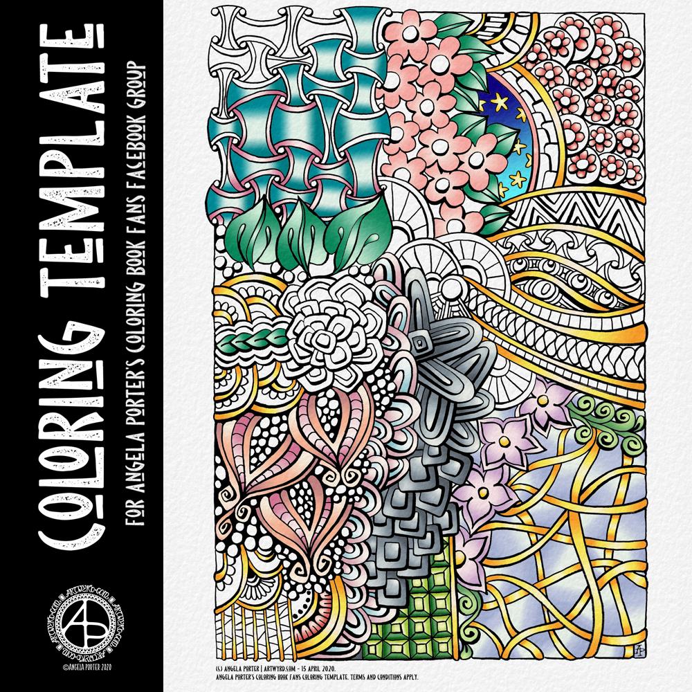 Coloring Template – Art is the Adventure