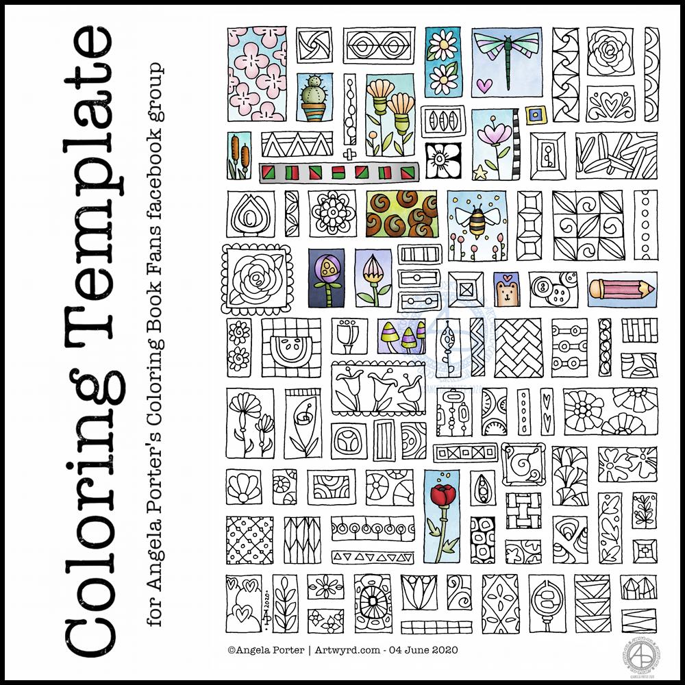 Coloring Template – Art is the Adventure