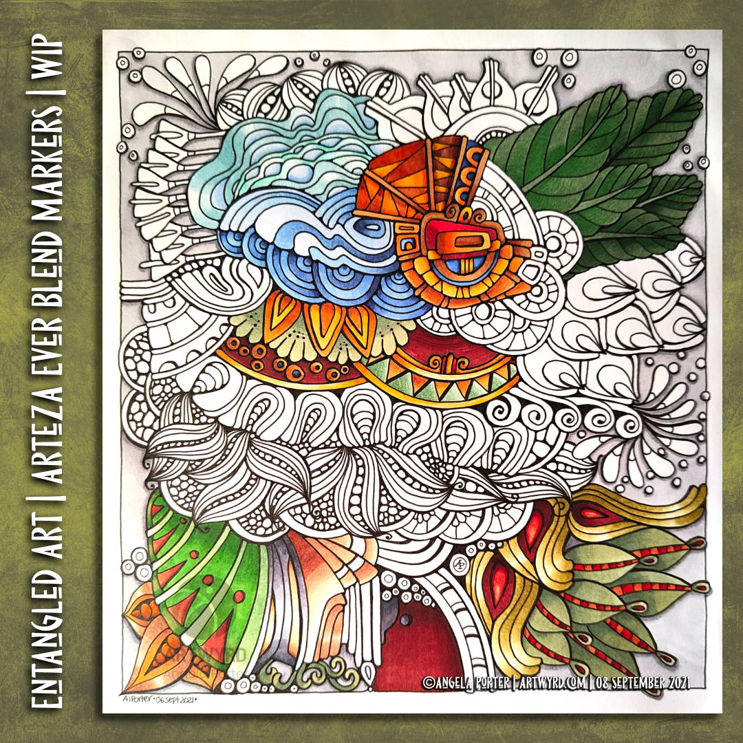 Entangled Art and Sketchtember – Art is the Adventure
