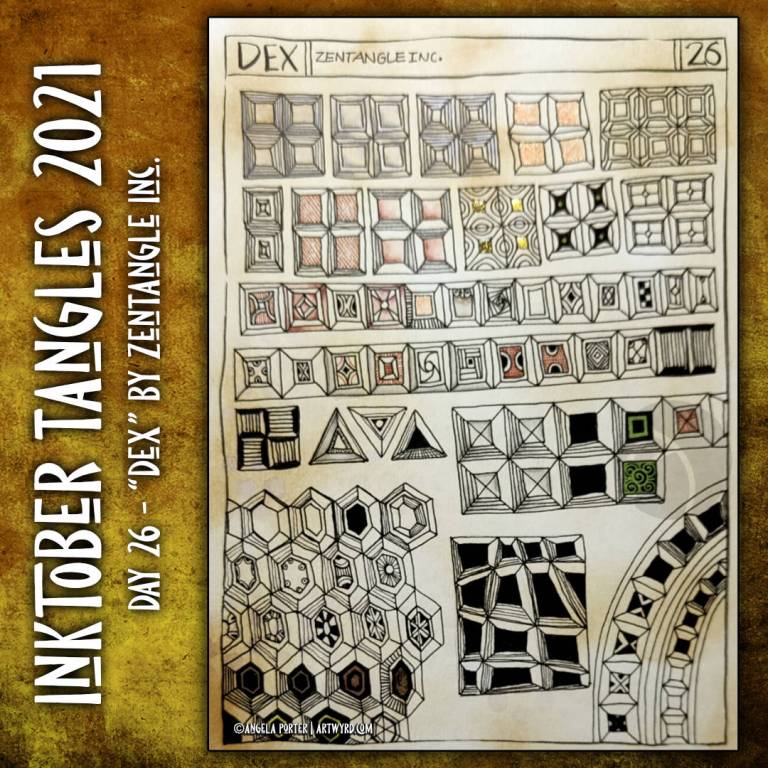 Inktober Tangles 2021 – Art is the Adventure