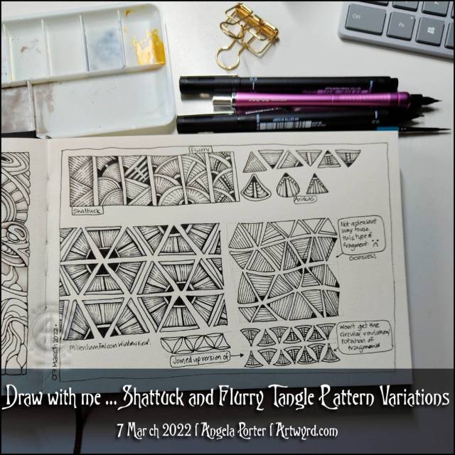 Tutorial How To Draw The Zentangle Pattern Shattuck Always Choose